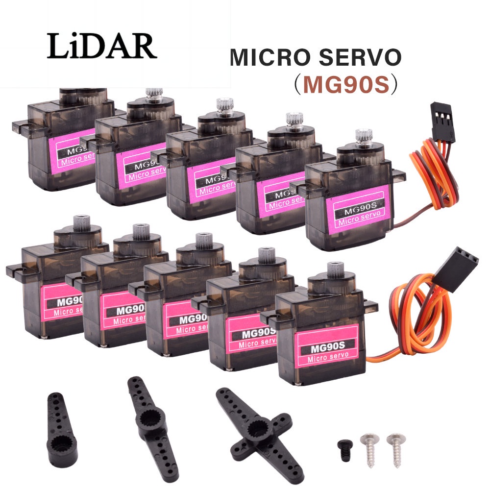 MG90S Micro Servo Motor Metal Gear Analog RC Servomotor 180 360 for ...