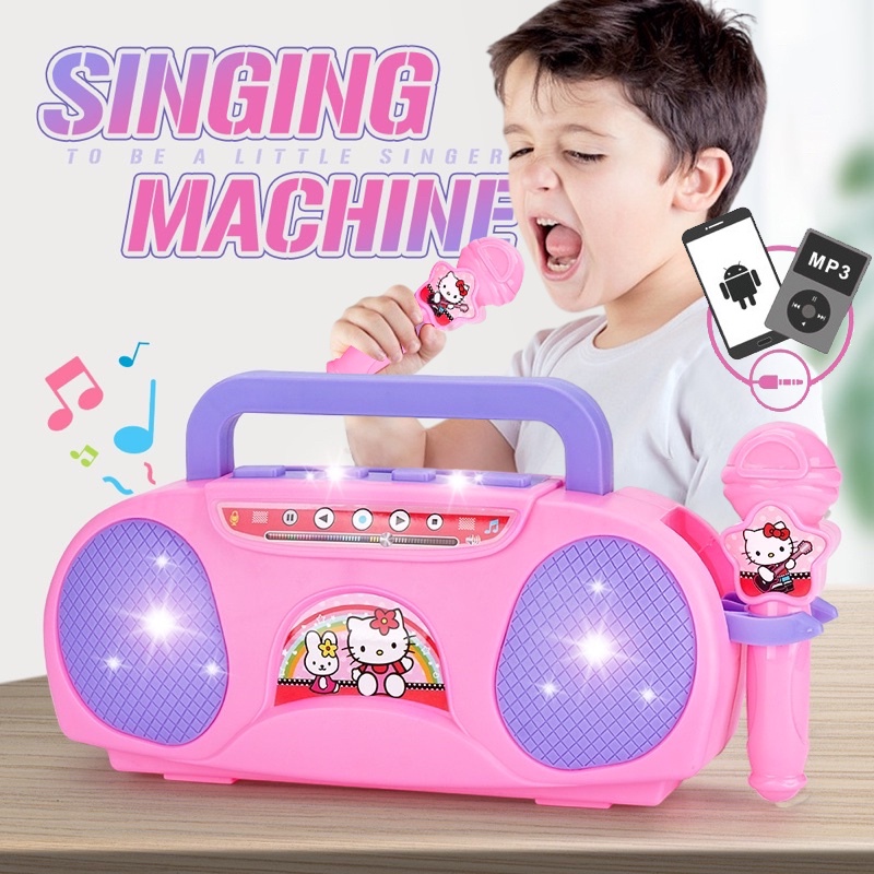 Children Singing Machine with Mic Toys Battery Operated for Gift Boy ...