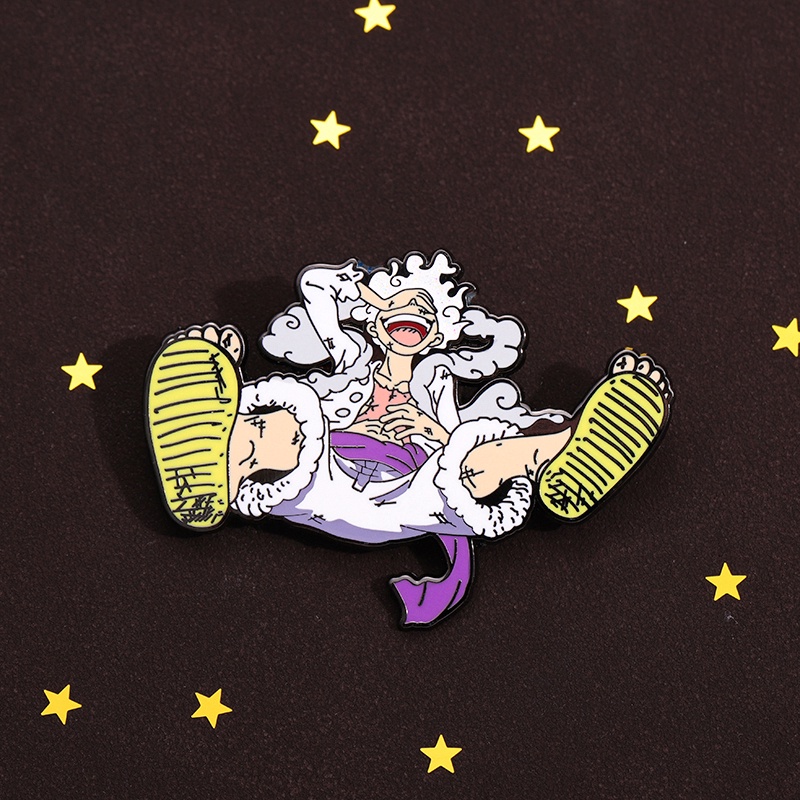 Luffy Hard Enamel Pin One Piece Brooch Cartoon Anime Movie Pins Lapel ...