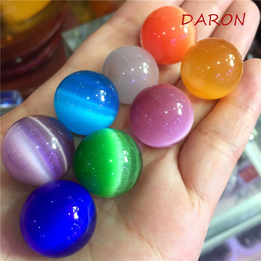 DARON Colorful Cat Eye Sphere Fish Tank 20MM Colorful Crystal Round ...