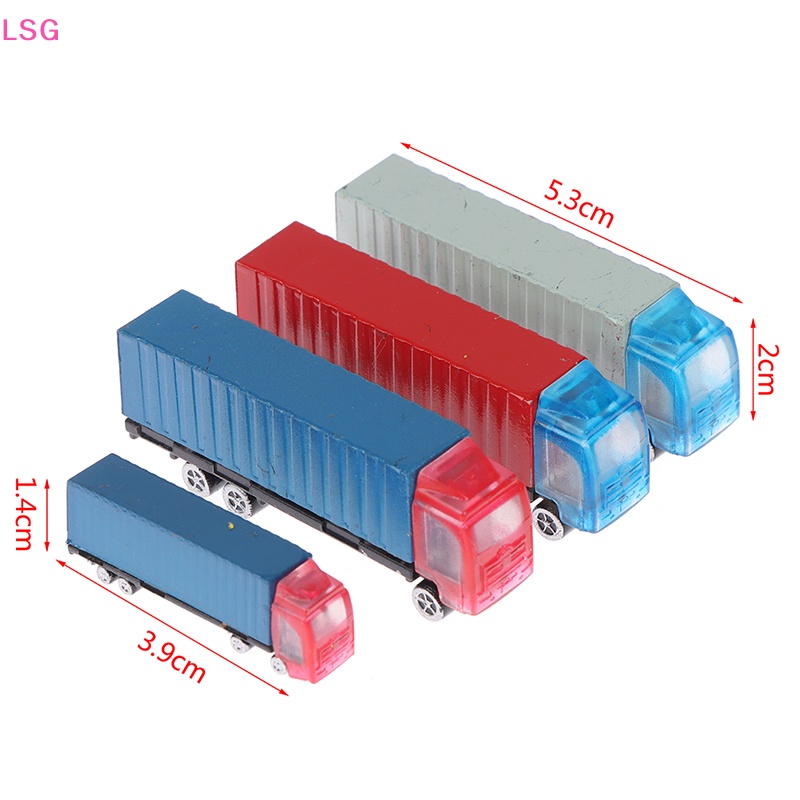 [LSG] 1:100-200 Dollhouse Miniature Car Truck Container Model Car Toy ...