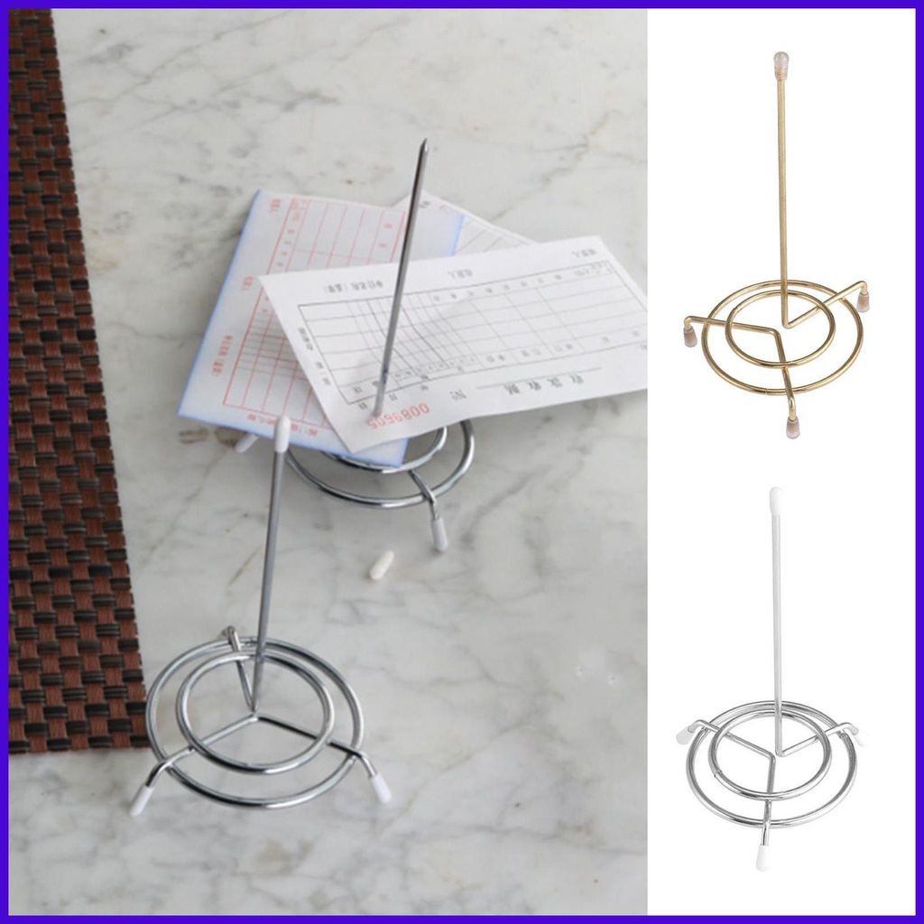 Bill Fork Desk Receipt Holder Straight Rod Receipt Spindle Reusable ...