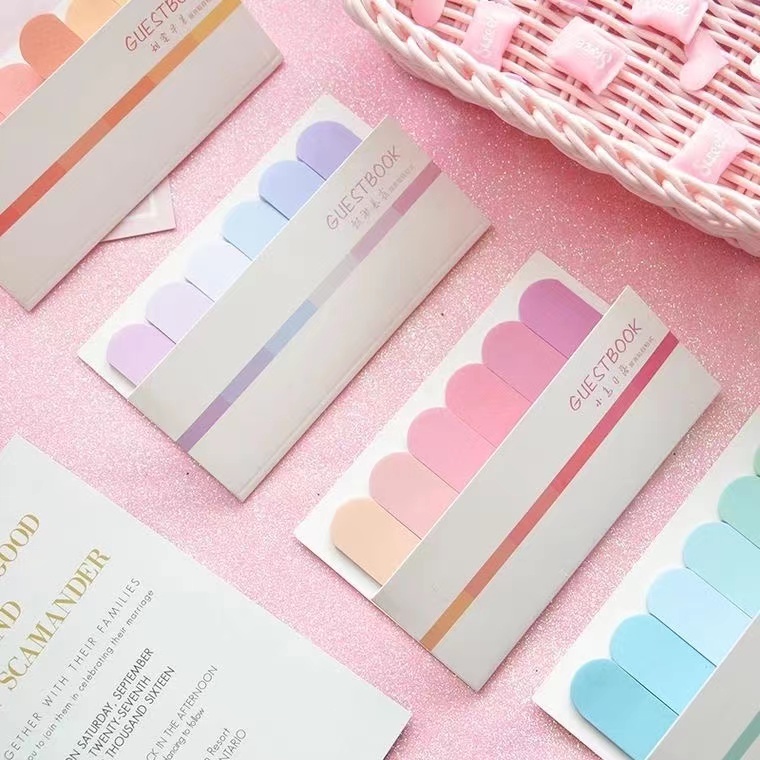 Cute Creative Six Color Post It Notes For Students' Learning Notes ...