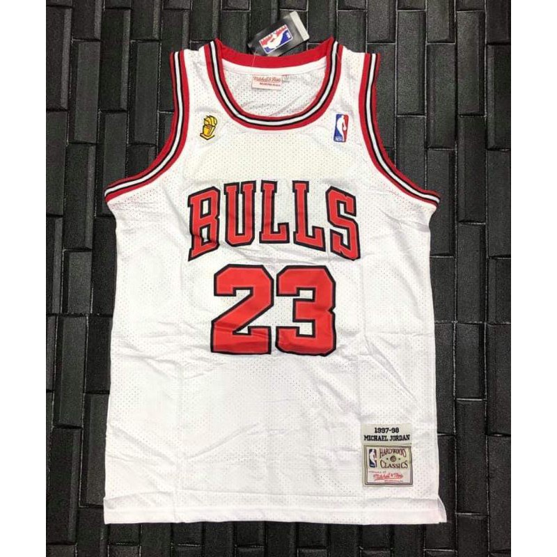 Chicago Bulls Jordan Jersey Sando White Black Red Full Sublimation 3D ...