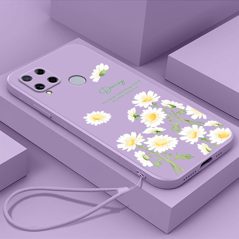 Casing Realme c12 c15 c25 c25s c21y c25y c21 Small Daisy phone case ...