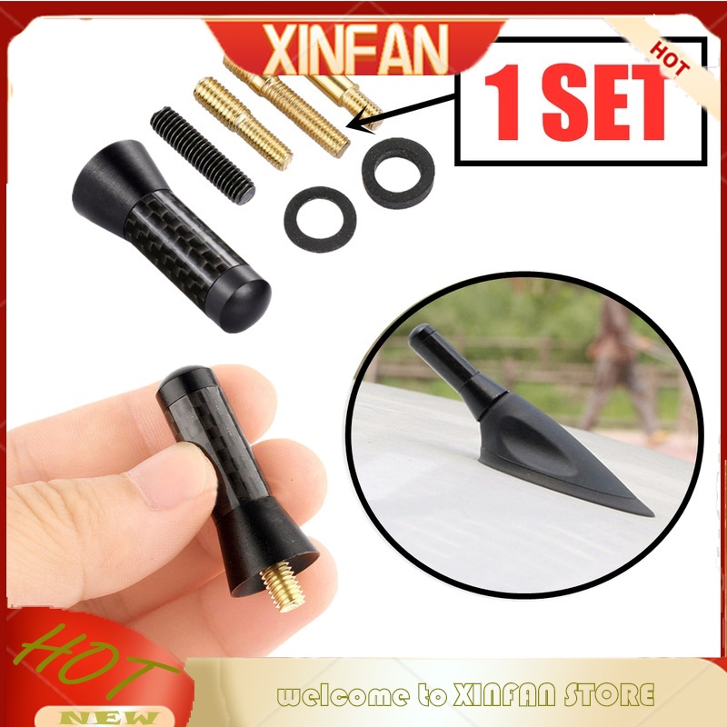 XINFAN Multipurpose Black Car Roof Mounted Antenna Carbon Fiber Auto ...