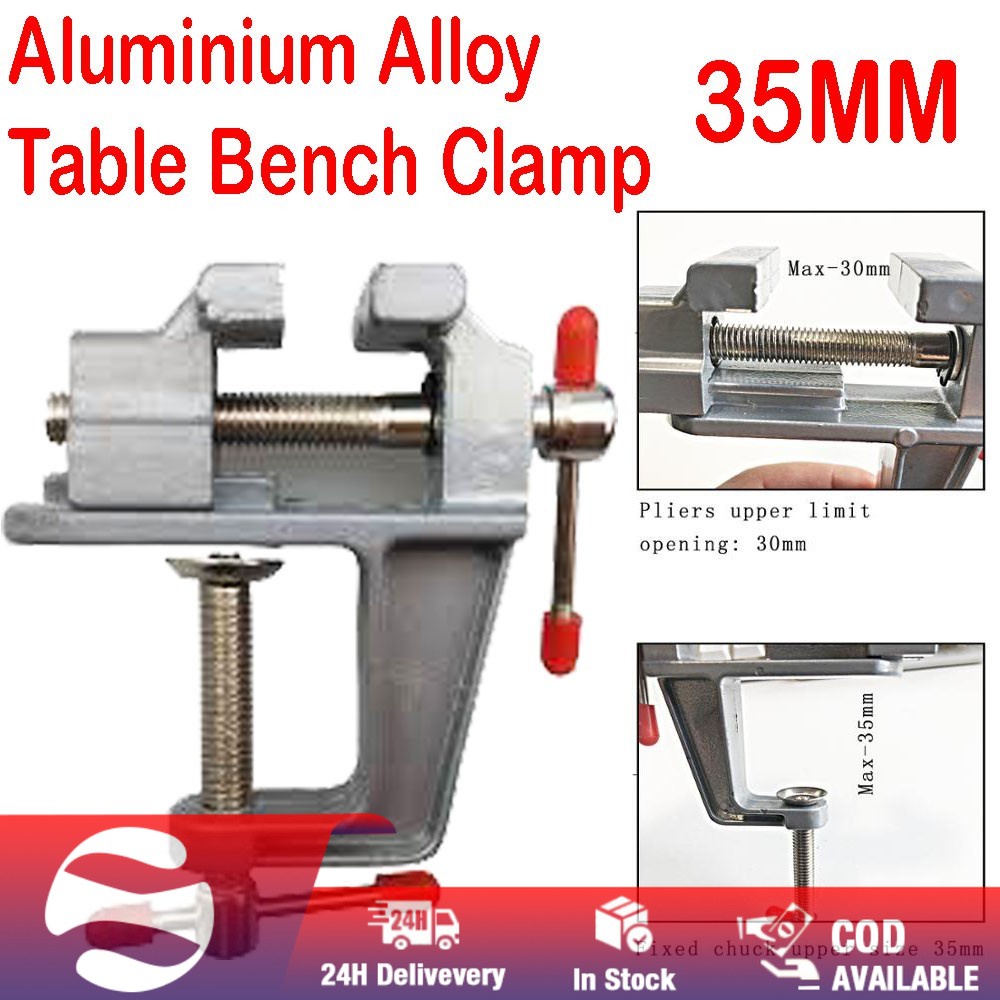 MINI 1PC 35MM Aluminium Alloy Table Bench Clamp Vise Mini Bench Vise ...