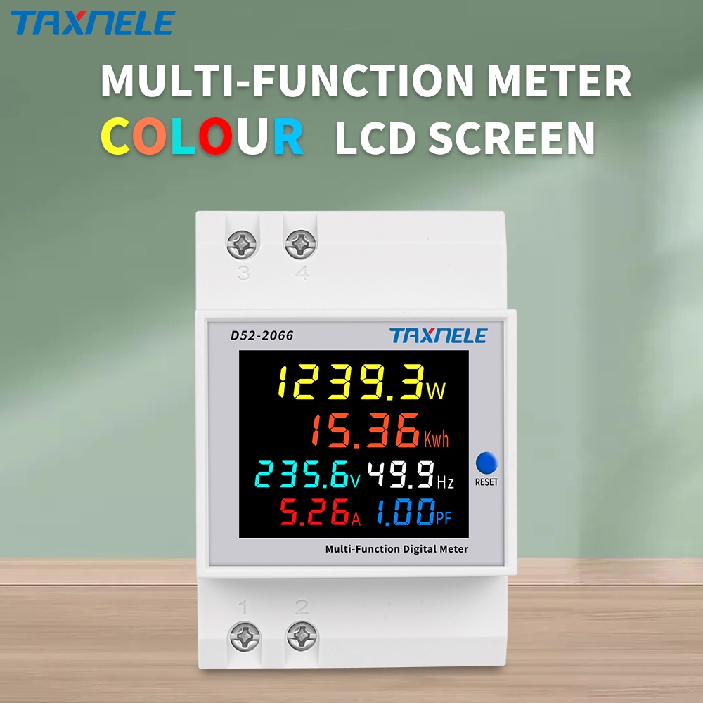 D52-2066 6IN1 AC monitor 110V 220V 100A Voltage Current Power Factor ...