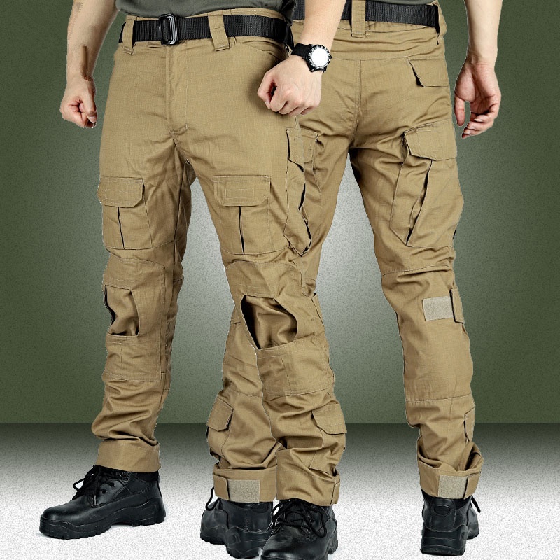 Men Multifunctional Multi-pocket Wear-resistant Cargo Pants Male ...