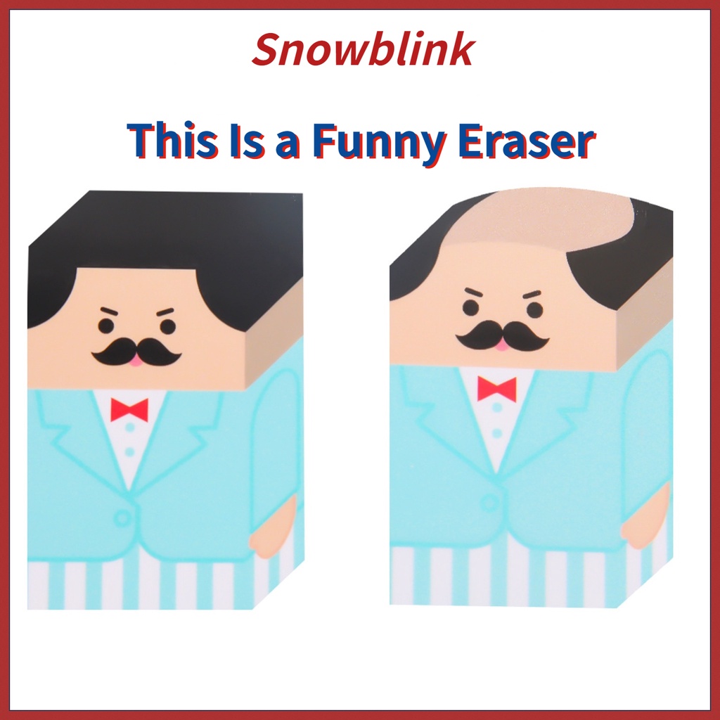 4Pcs/Pack Bald Eraser Set Mini Erasers Student Stationery Kids Gift ...
