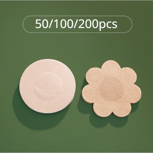 200pcs Women's Disposable Nipple Stickers Invisible Breast Nipple Cover ...