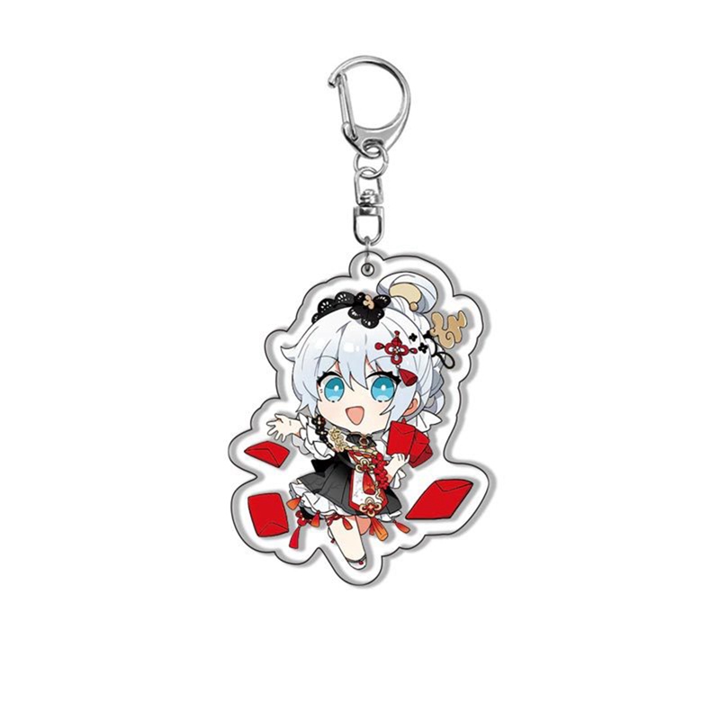 ZHZH Anime Keychain Honkai Impact 3 Kiana Kaslana Elysia Acrylic ...