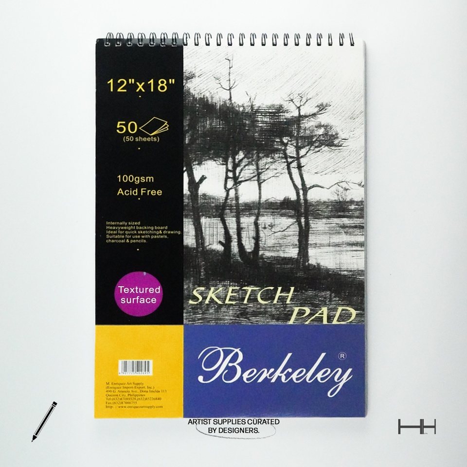 Berkeley Sketch Pad 12x18-in (24s, 50s) | Shopee Philippines