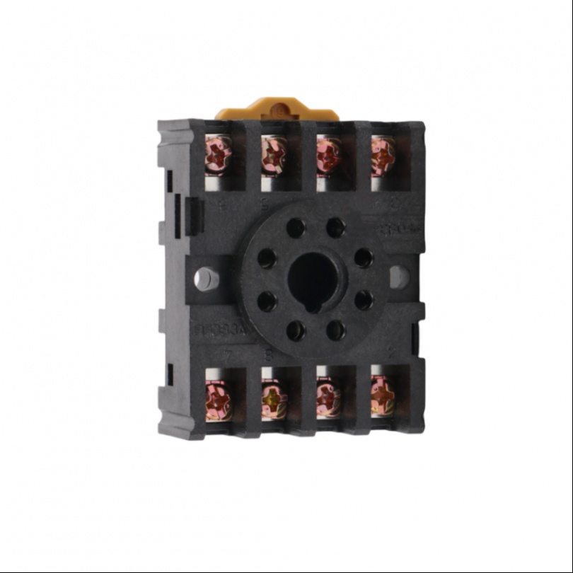 PF083A 8 Pin Round Relay Base Socket Holder, Black Plastic Socket Base | Shopee Philippines