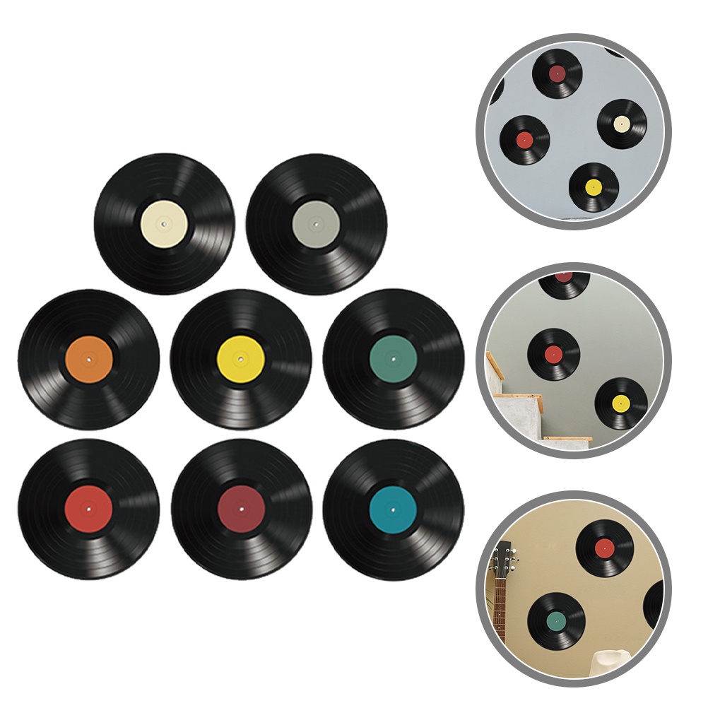 [READY STOCK] Record Decoration 8 Pcs Vintage Album Player Stand Room ...