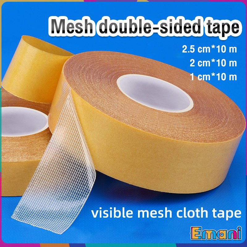 Em 10m Double-Sided Tape Mesh Heavy High Strong Sticky Durable Duct ...