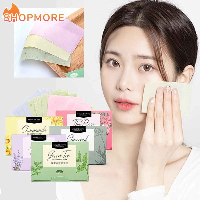 50/100pcs Fragrant Face Tissue Beauty Girls Makeup Oily Skin Oil ...