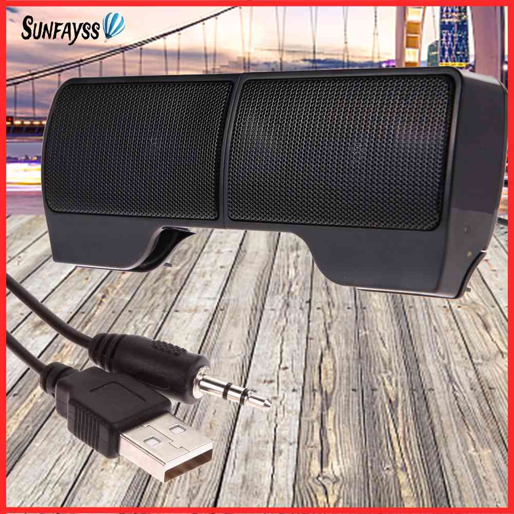 Mini Portable USB Stereo Speaker Soundbar for Notebook Laptop Mp3 Phone ...
