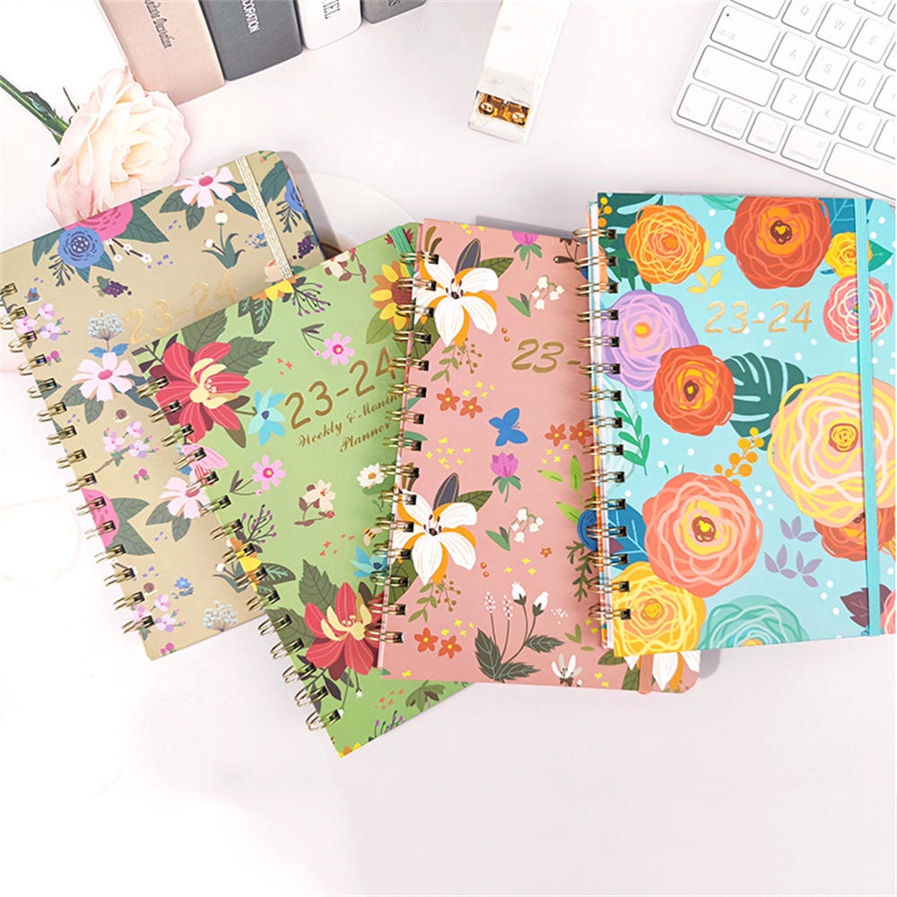 2023-2024 English Notepad Portable Schedule Book A5 Daily Planner Work ...