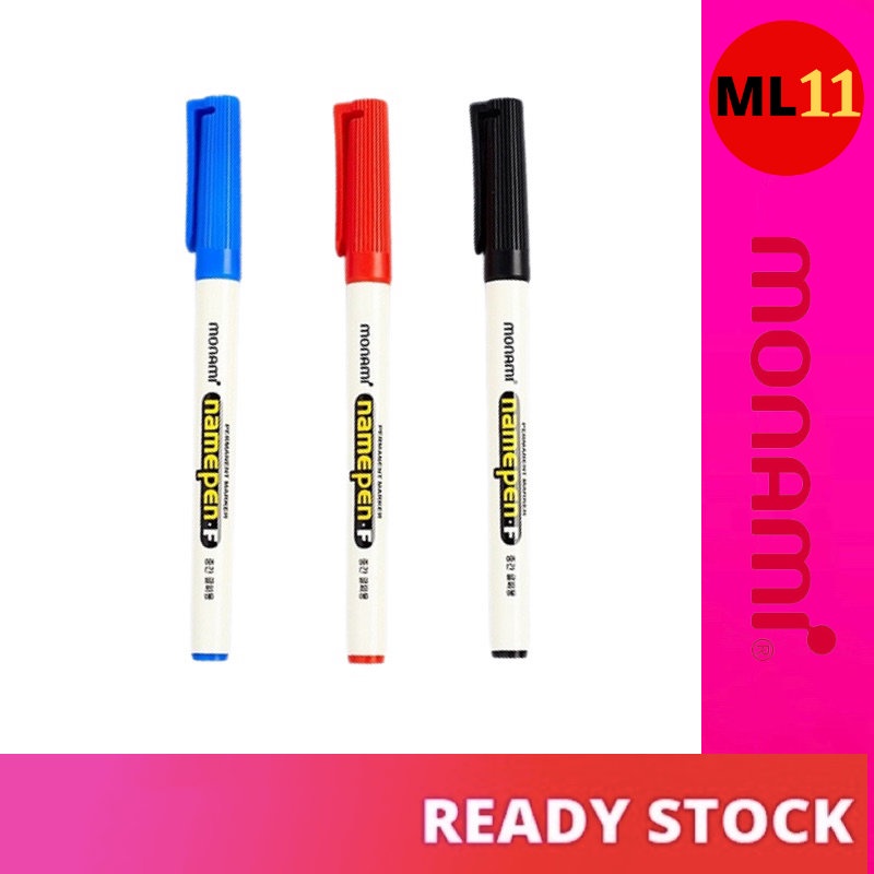 MONAMI Name Pen Fine Permanent Marker (Fine / 1.0mm) | Shopee Philippines