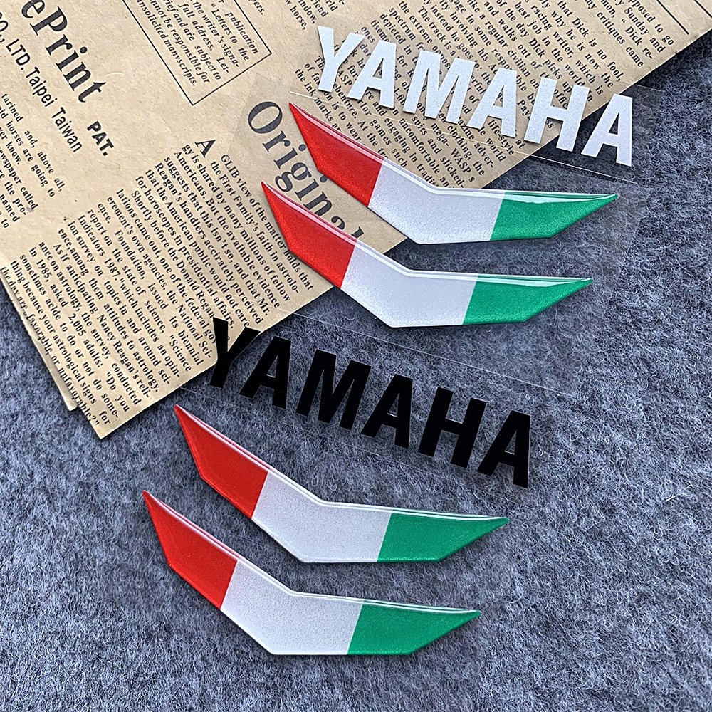 For Yamaha 3D Epoxy Tricolour Flag Sticker MIO SPORTY Aerox Nmax TFX150 ...