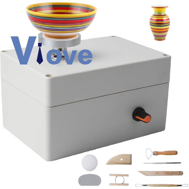 Pottery Wheel Machine, USB Pottery Making Kit with 6Pcs Ceramic Clay ...