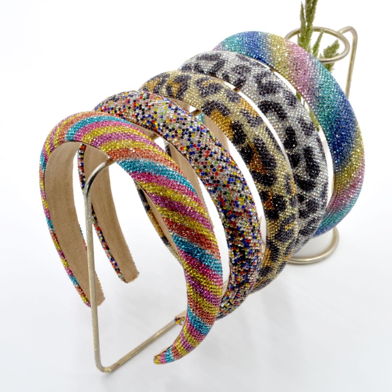 Retro Hair Band Baroque Sky Star Rhinestone Sponge Head Band Wide Brim ...