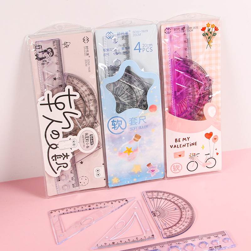 Transparent Measuring Tape Set Cartoon Cute for Student Learning Set ...