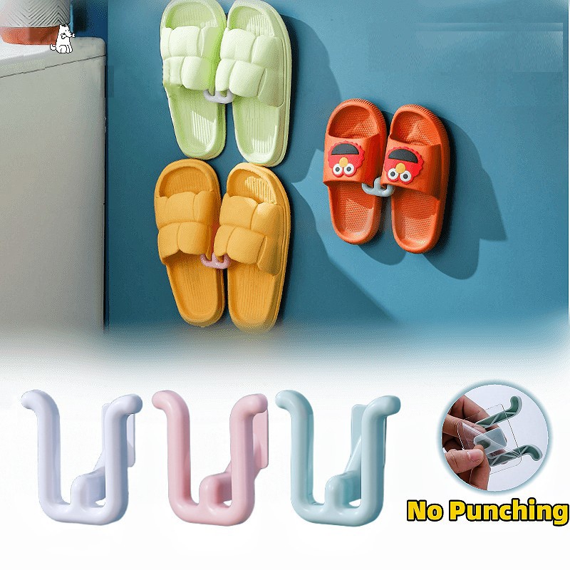 Multipurpose Wall-mounted Slipper Rack Holder/Space Saving Slippers ...