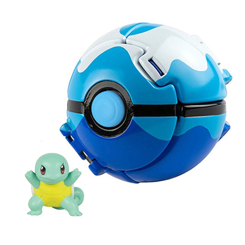 B Pokeball Anime Figure Pikachu Squirtle Pocket Monster Variant Pok ...