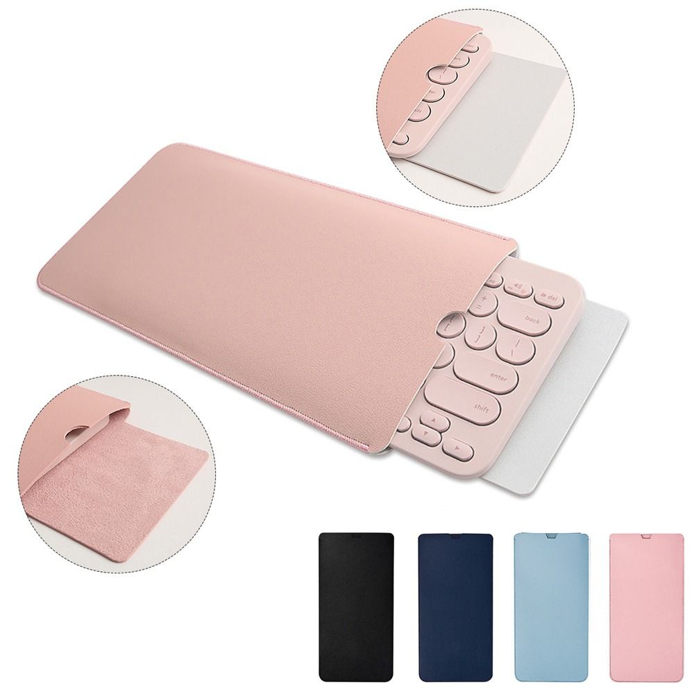 PU Leather Wireless Keyboard Sleeve Travel Keypad Pouch Storage Bag ...