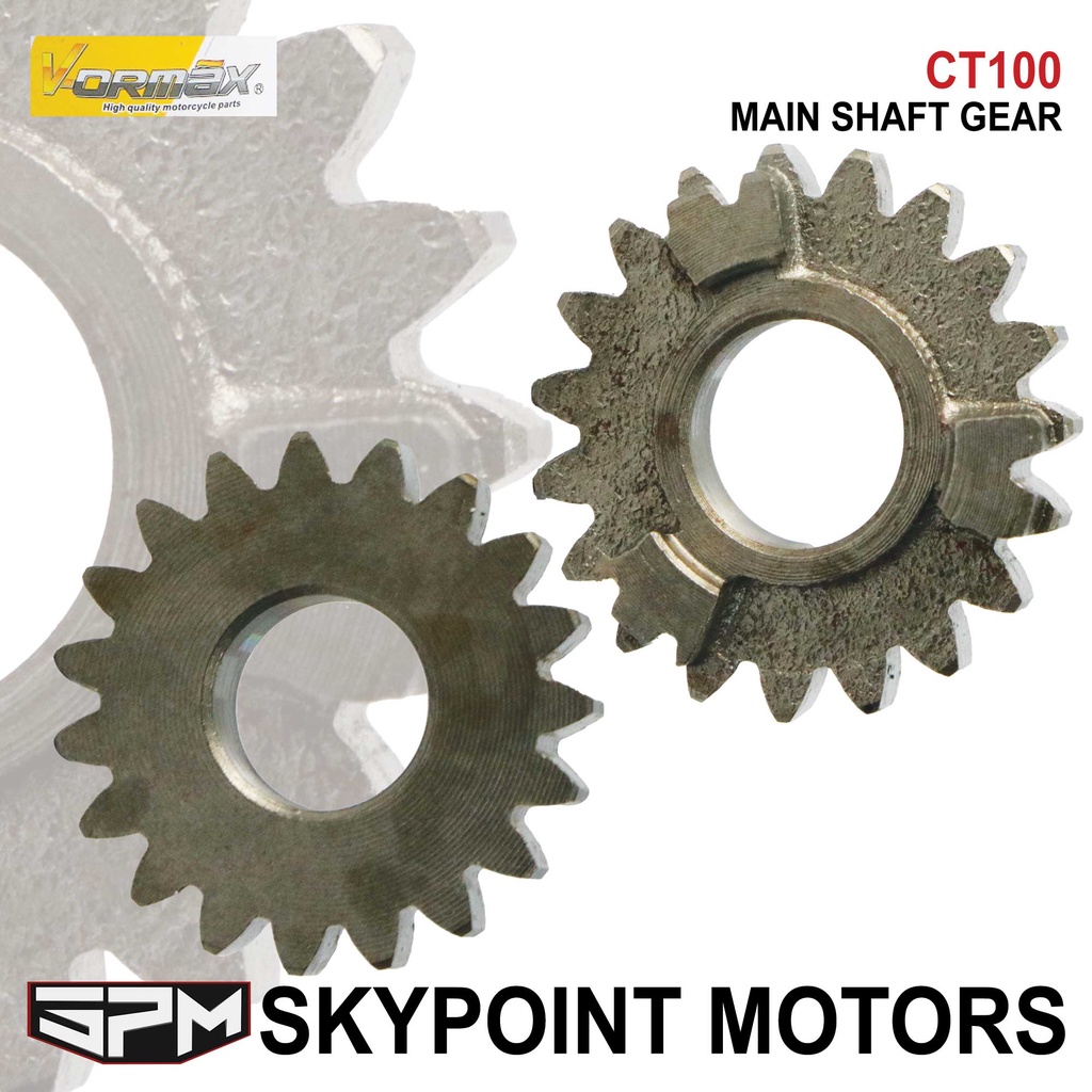 MAIN SHAFT GEAR 2 CT100 FOR MOTORCYCLE (9119-509) | Shopee Philippines