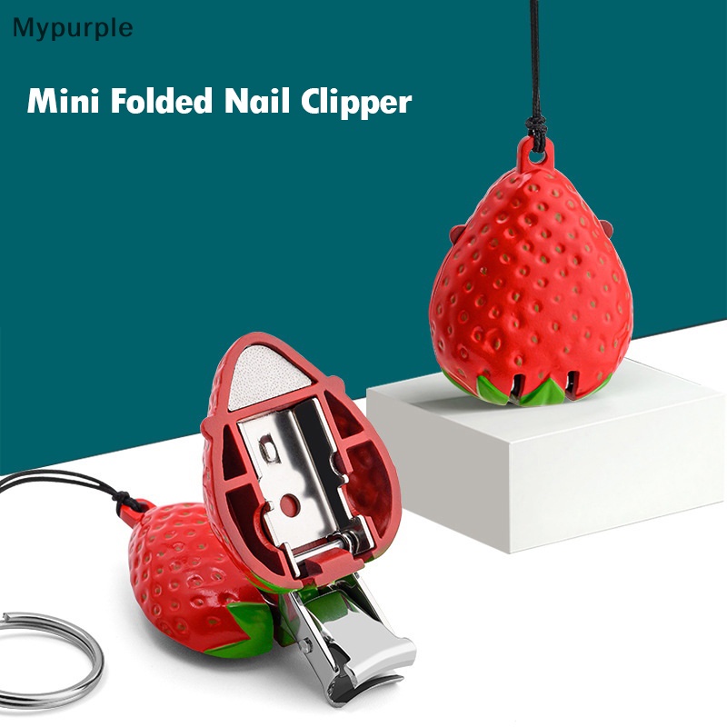 Mypurple Mini Foldable Nail Clipper Finger Toe Cutter Stainless Steel ...