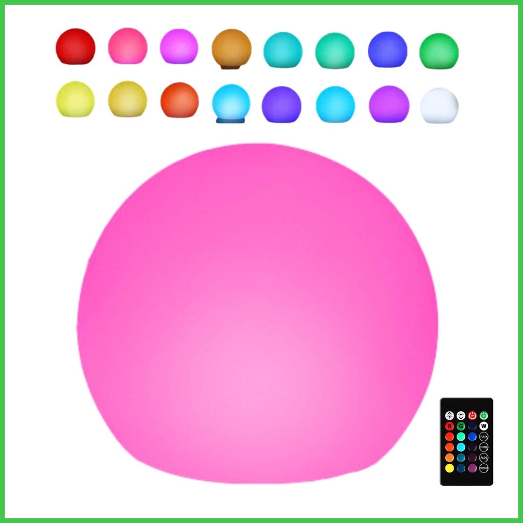LED Beach Balls for Pool IP65 Waterproof Floating Light Up Remote ...