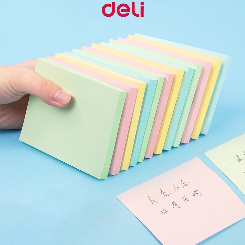 Deli Sticky Notes 76×101mm 4 Colors | Shopee Philippines