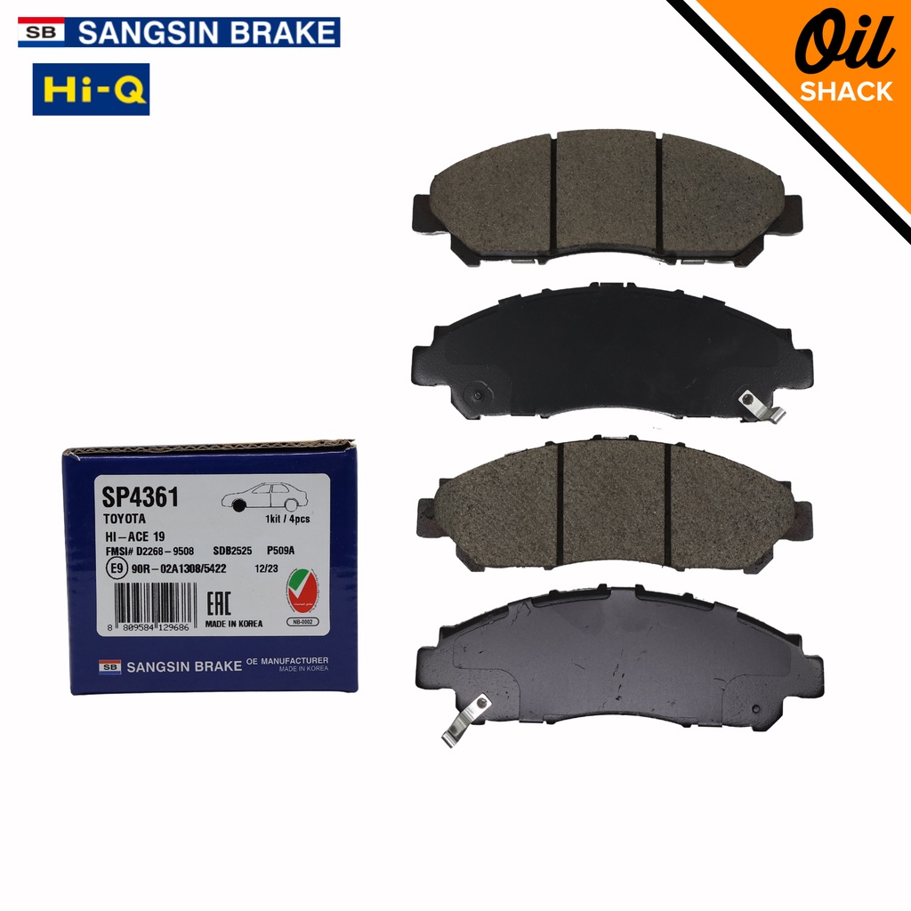 HI-Q SP4361 ( 4PCS FRONT BRAKE PADS Toyota Hiace 2019-UP) | Shopee ...
