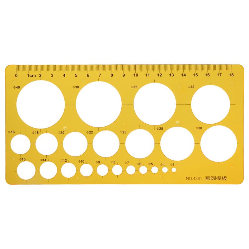 Ruler Template Tool Kit Circle Size Origami Paper Creat Design Drawing ...