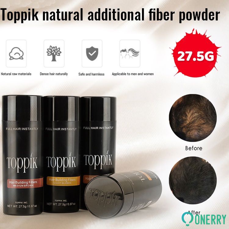 Toppik Natural Hair Growth Fiber Powder 27.5g Helps Fight Hair Loss ...
