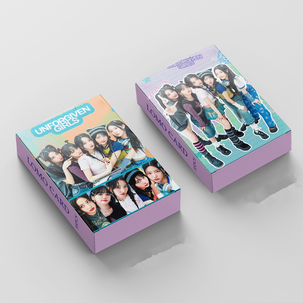 55pcs/box LE SSERAFIM UNFORGIVEN 1st Japan MINI Album Photocards ...