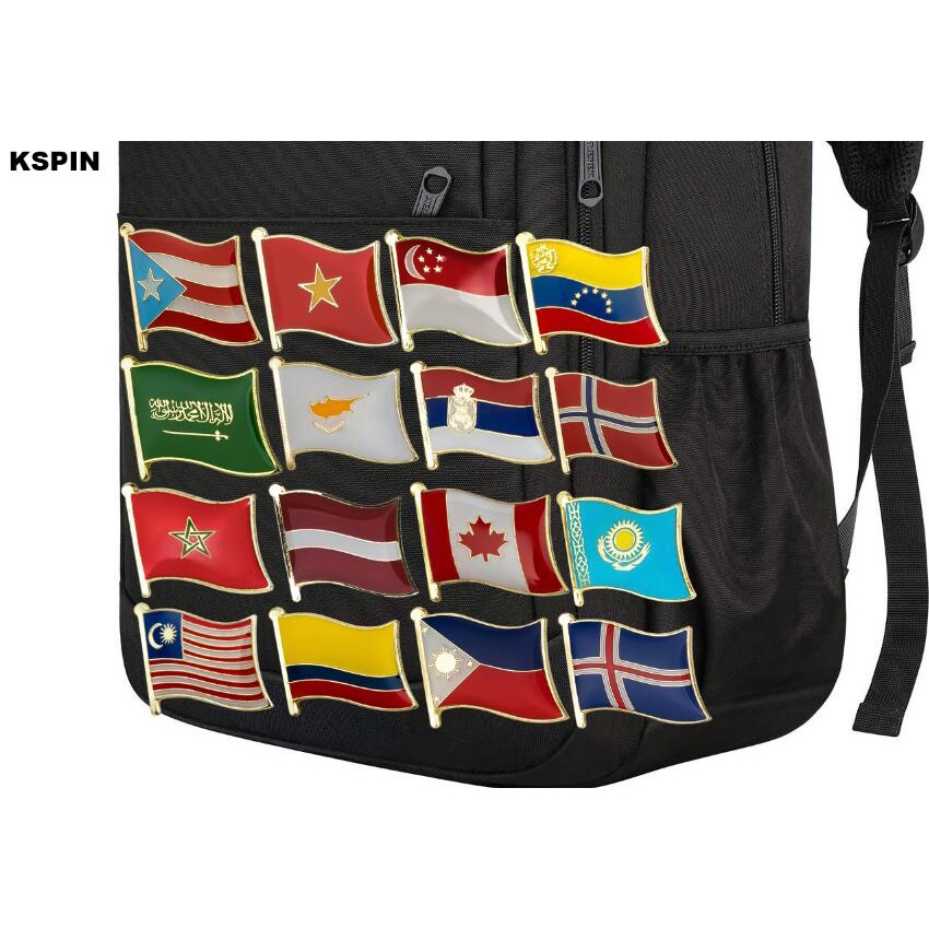 Flag Pins Country Flag Badge Flag Brooch National Flag Lapel Pin ...