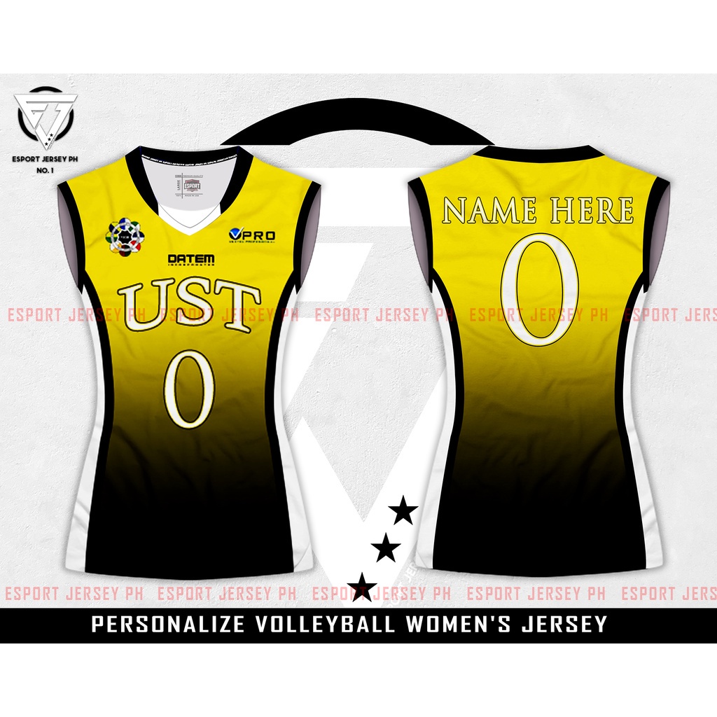 UST VOLLEYBALL WOMEN'S JERSEY FREE PERSONALIZE NAME AND NUMBER | Shopee ...