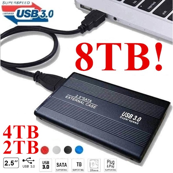 External Hard Drive High Speed Portable 8TB 4TB 2TB Hard Disk USB 3.0 ...