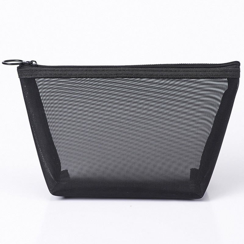 Transparent Mesh Makeup Case Organizer Storage Pouch/Travel Black Mesh ...