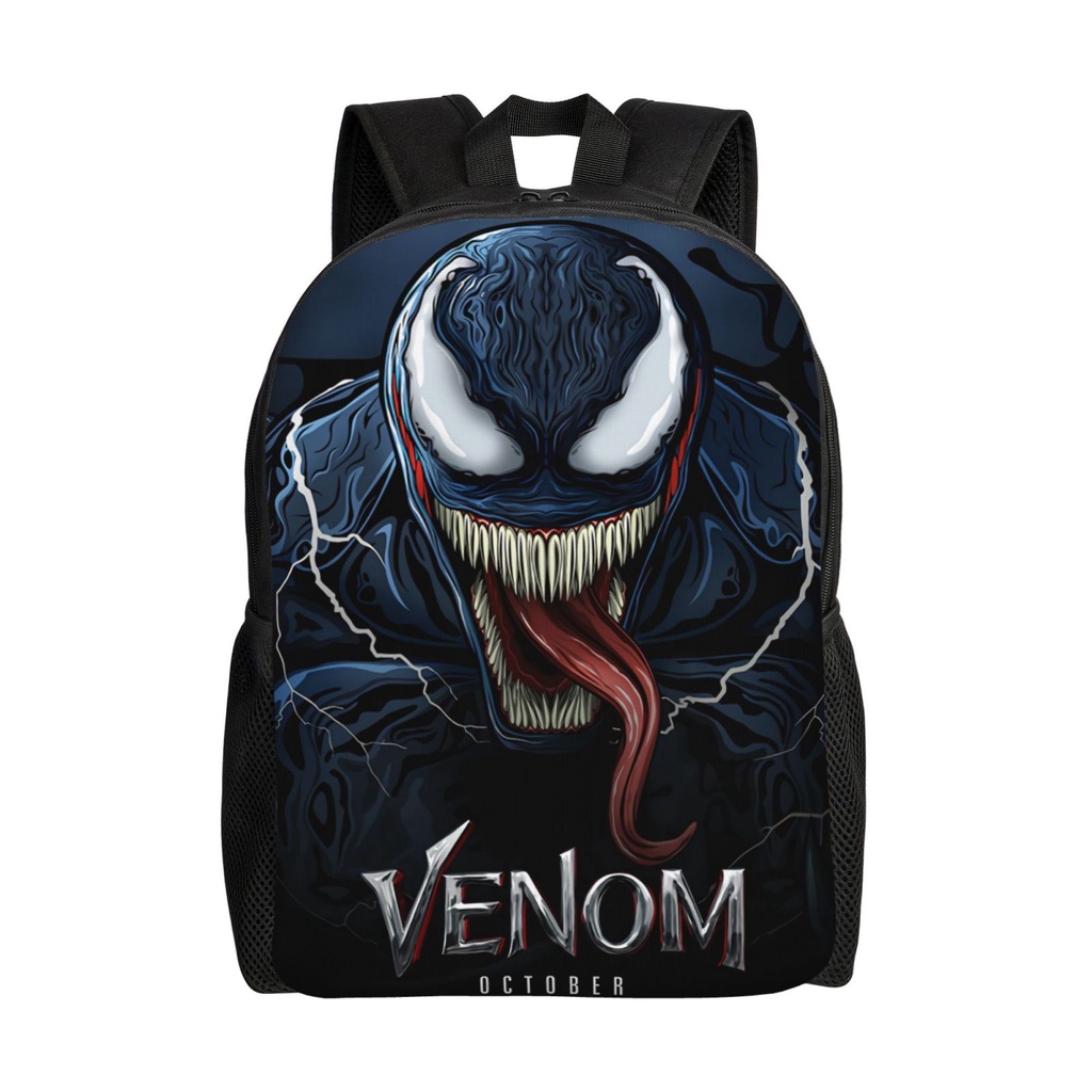 Venom Backpack Teenager School Bag Canvas Notebook Backpack Bag Unisex ...
