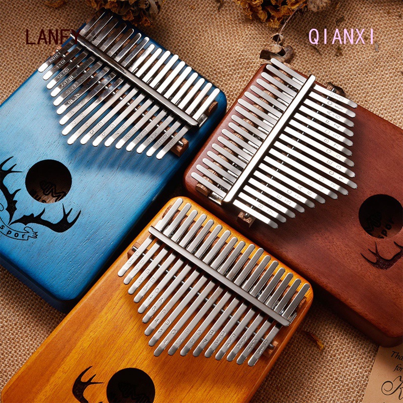 QIANXI Thumb Piano Kids Piano Mini Instrument 17-Tone Kalimba Tuning ...