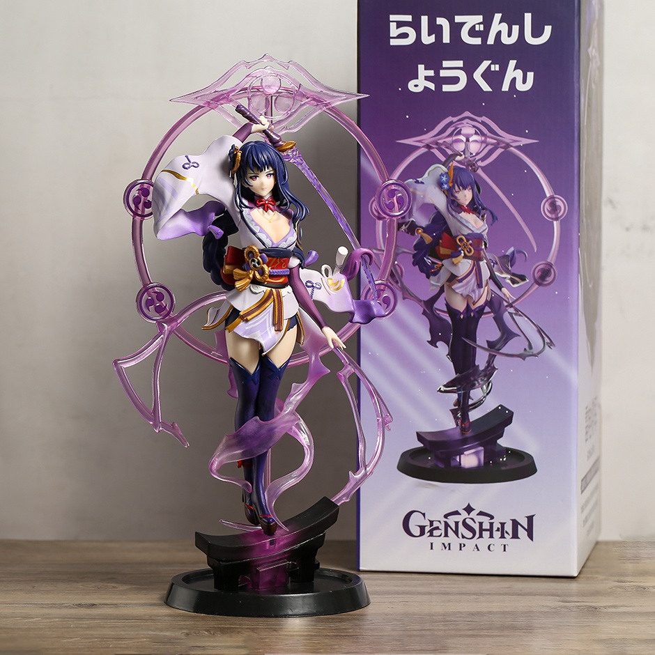 Anime Figural Genshin Impact Beelzebul Raiden Shogun Battle Ver PVC ...