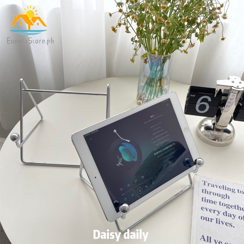 Metal Tablet Holder Desktop Lazy Support Rack Iron Learning Rack ...