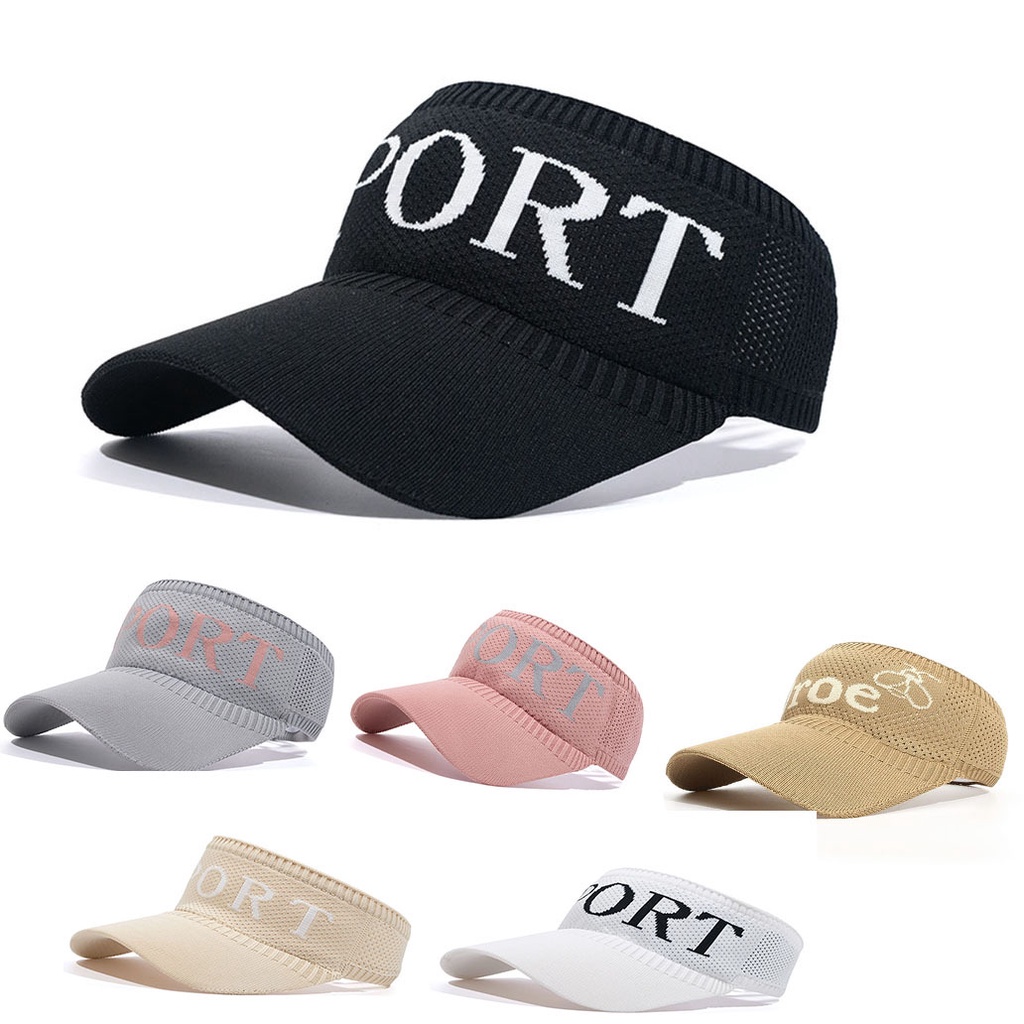 Korean-style SPORT Pattern Adult Kids Long Brim Hat Half-head Caps Open ...