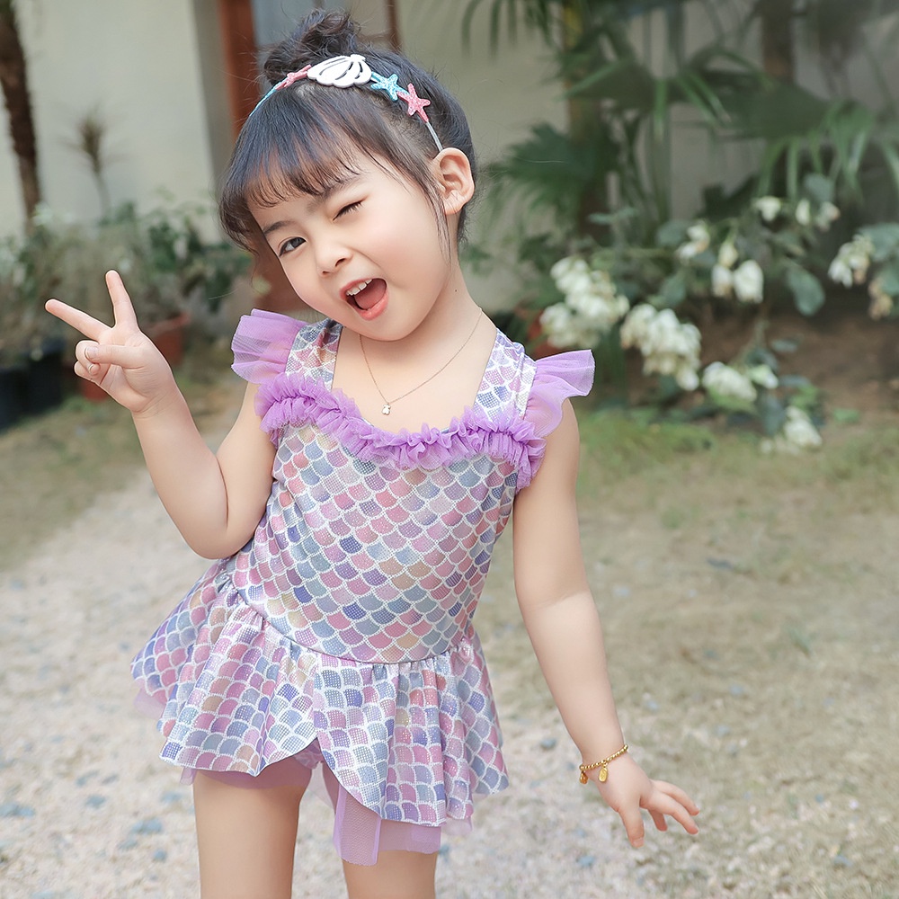 Children Swimsuit Baby Girls Cute Female Princess Girl Middle Small ...