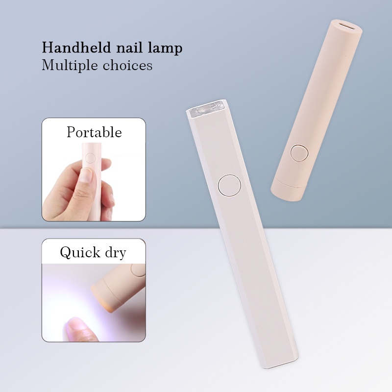UR SUGAR Mini Nail Dryer Lamp Usb Portable Flashlight Pen Type LED ...